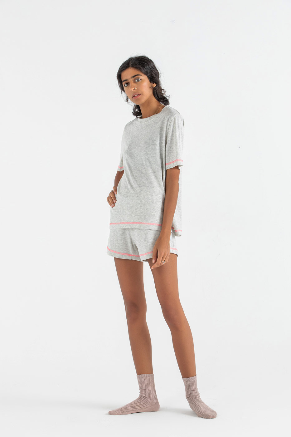 A Mini Basic Grey Pyjama Set - Dress Code