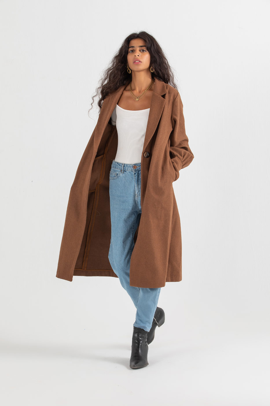 Wardrobe Esstenial Coffee Creme Coat - Dress Code