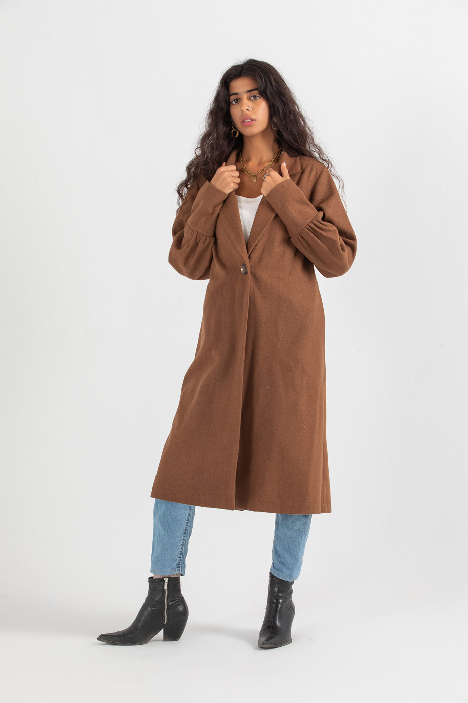 Wardrobe Esstenial Coffee Creme Coat - Dress Code