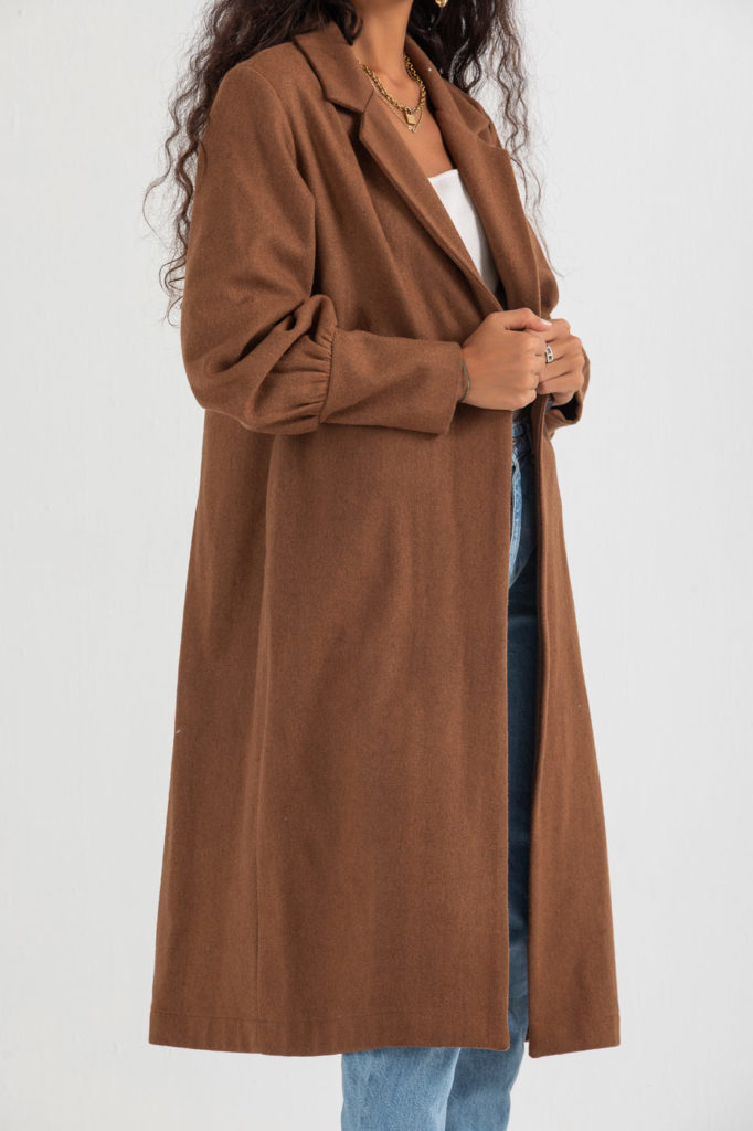 Wardrobe Esstenial Coffee Creme Coat - Dress Code