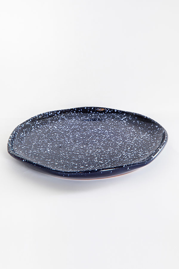 Dinner Time Plate In Navy Blue - Dress Code