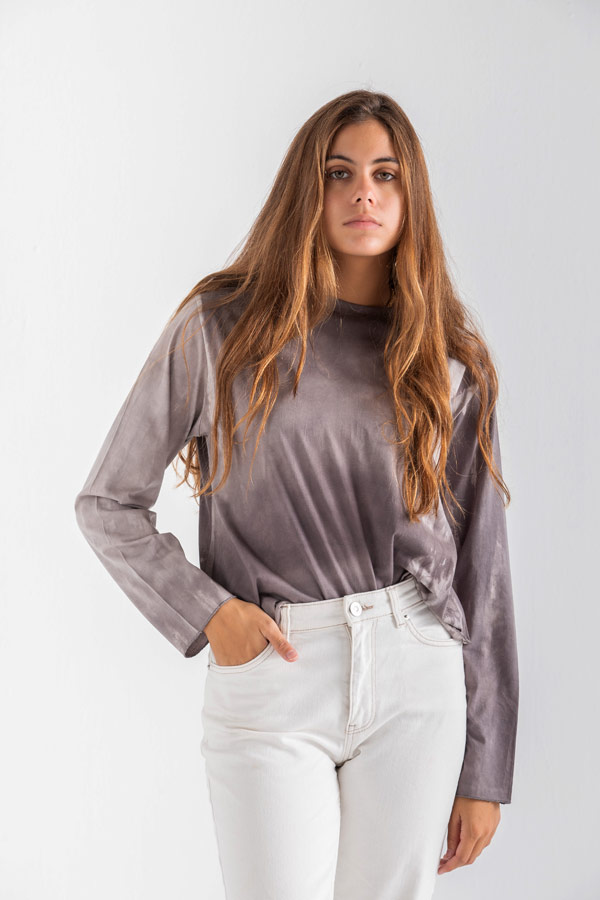 The Bleached Tie Dye Top - Dress Code