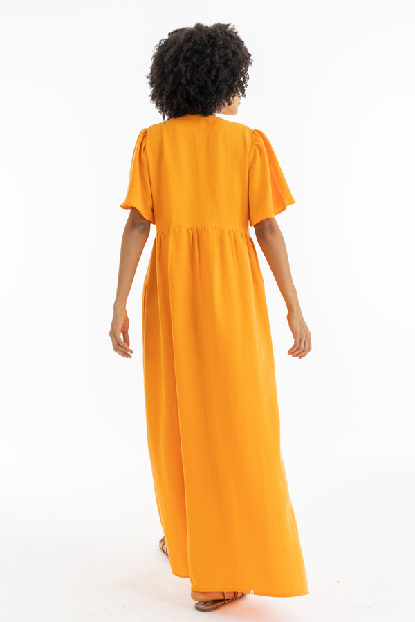 For Summer Times Dress In Orange - Dress Code