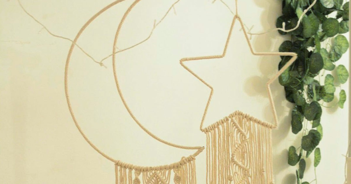 A Macrame Crescent - Ramadan 2021 | Dresscode, Egypt