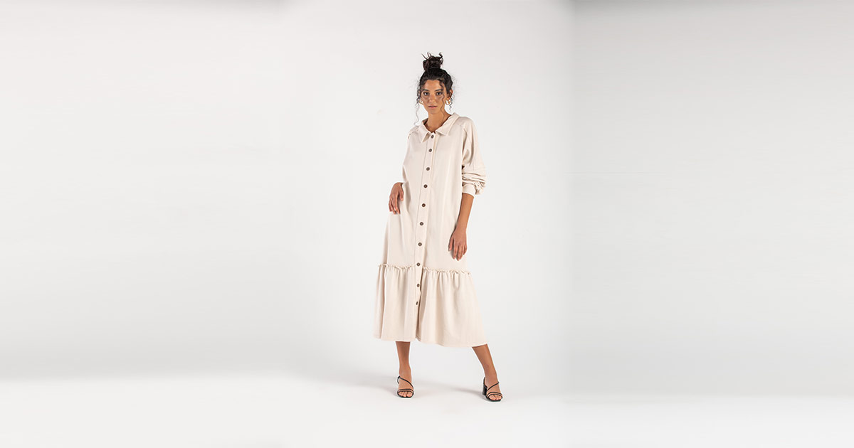 Neutral Tones Dress – Dress Code