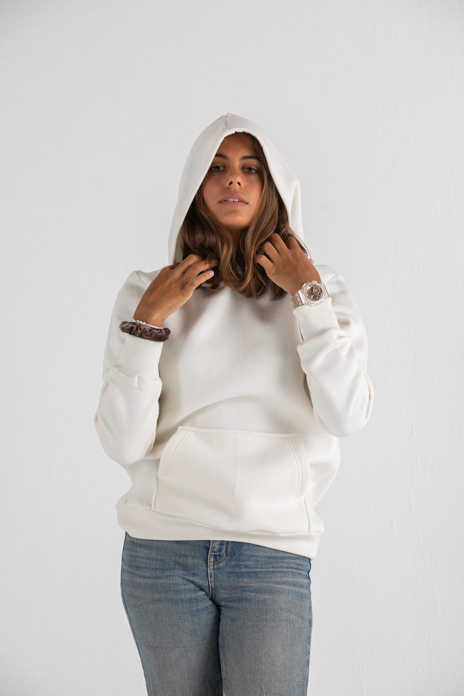 Not So Basic Hoodie In White - Shop from Dresscode, Egypt