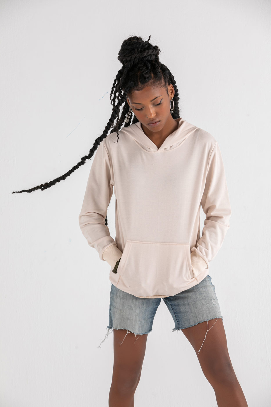 Not So Basic Hoodie in Beige - Shop from Dresscode, Egypt