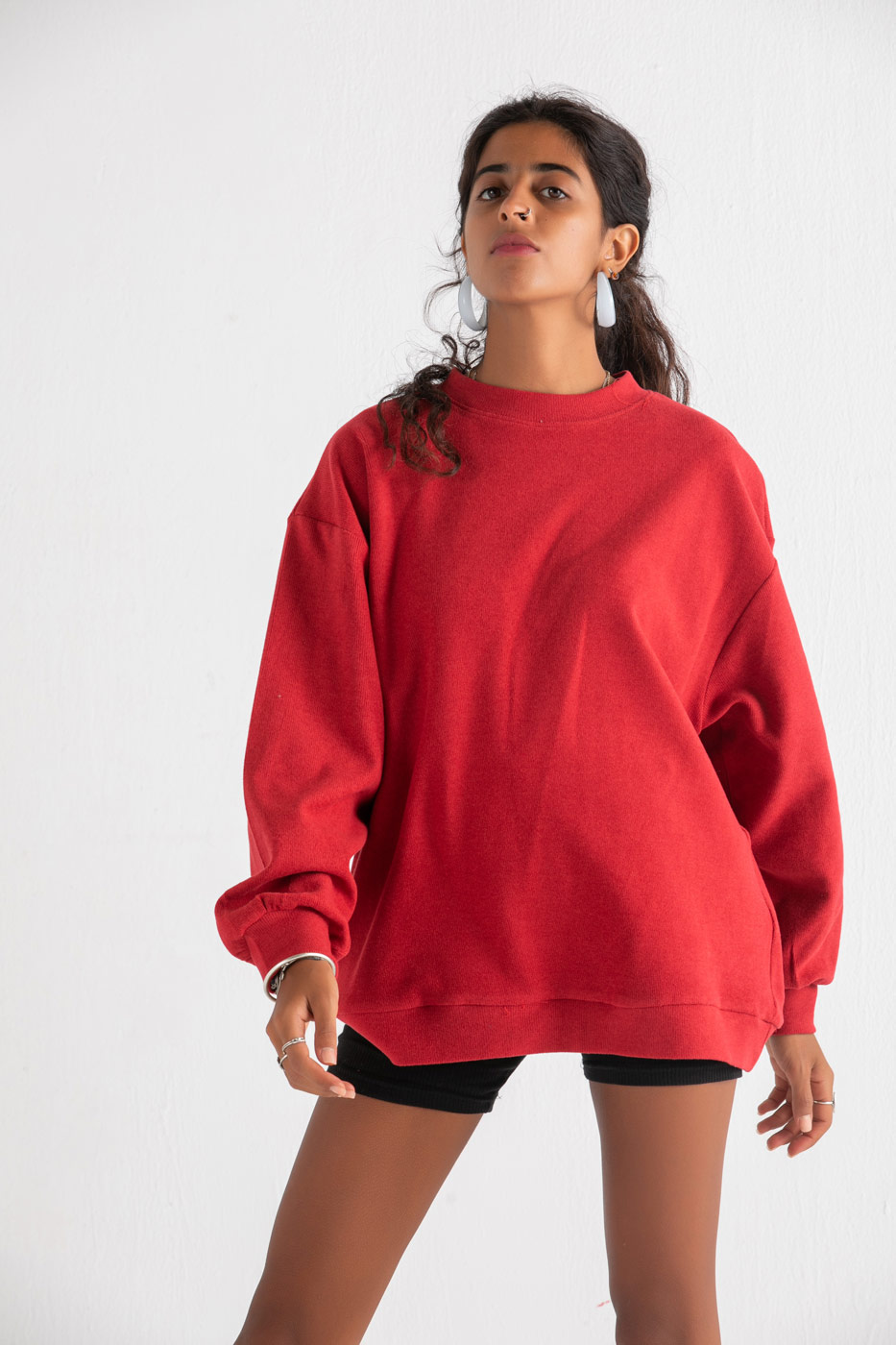 CREWneck Sweatshirt in Maroon - Shop from Dresscode, Egypt