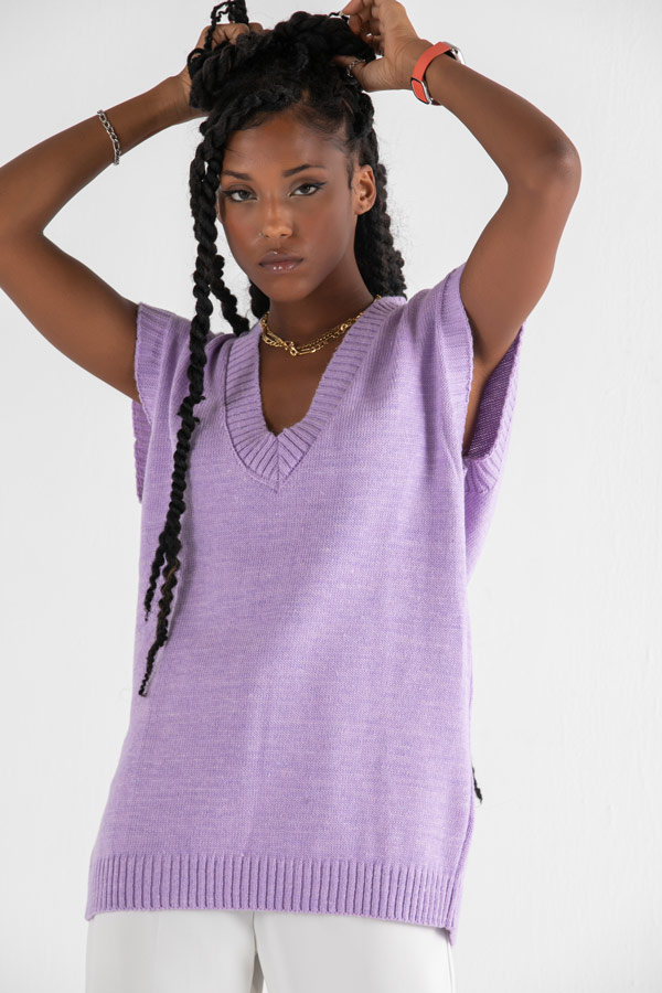 Sweater Vest in Purple - Shop from Dresscode, Egypt