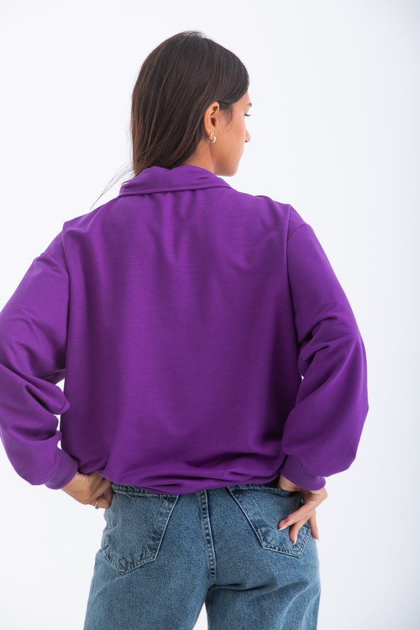 FYI zip-up jumper in purple | Shop Online From Dresscode in Egypt