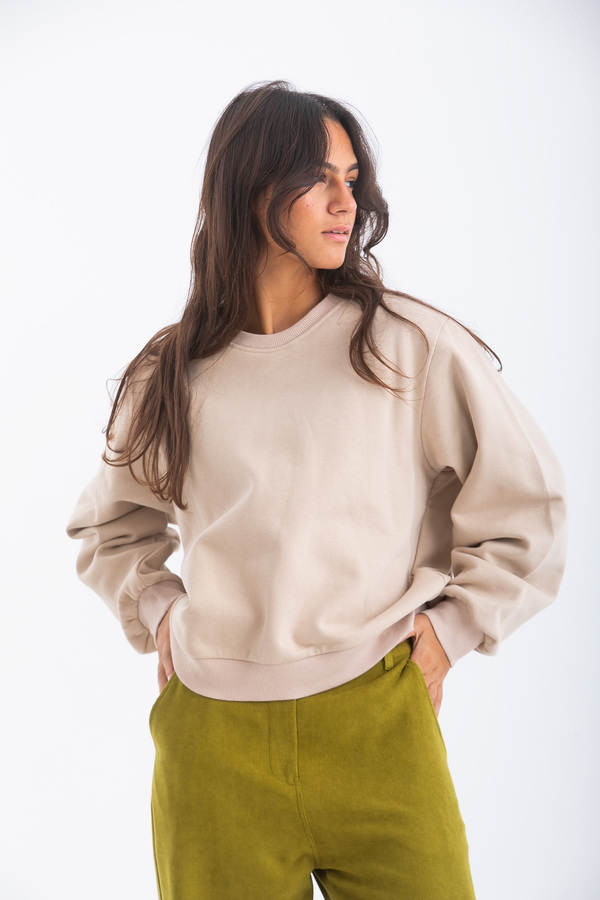 Crewneck in beige | Shop Online From Dresscode in Egypt