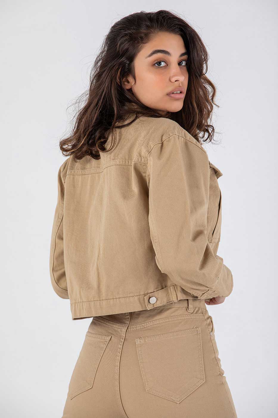 Angelic Jeans Jacket in Beige - Shop from Dresscode