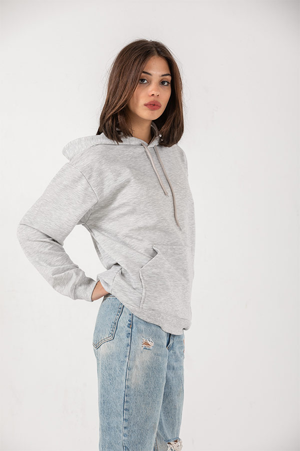 Basic Grey Hoodie - Order from Dresscode, Egypt