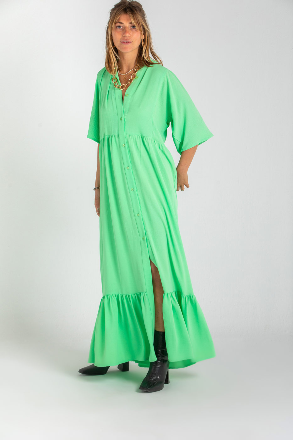 Style Stepper Dress in Green - Dresscode, Egypt