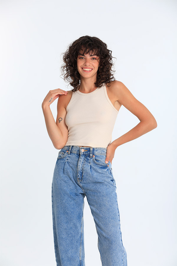 Beige Basic Top From Dresscode in Egypt