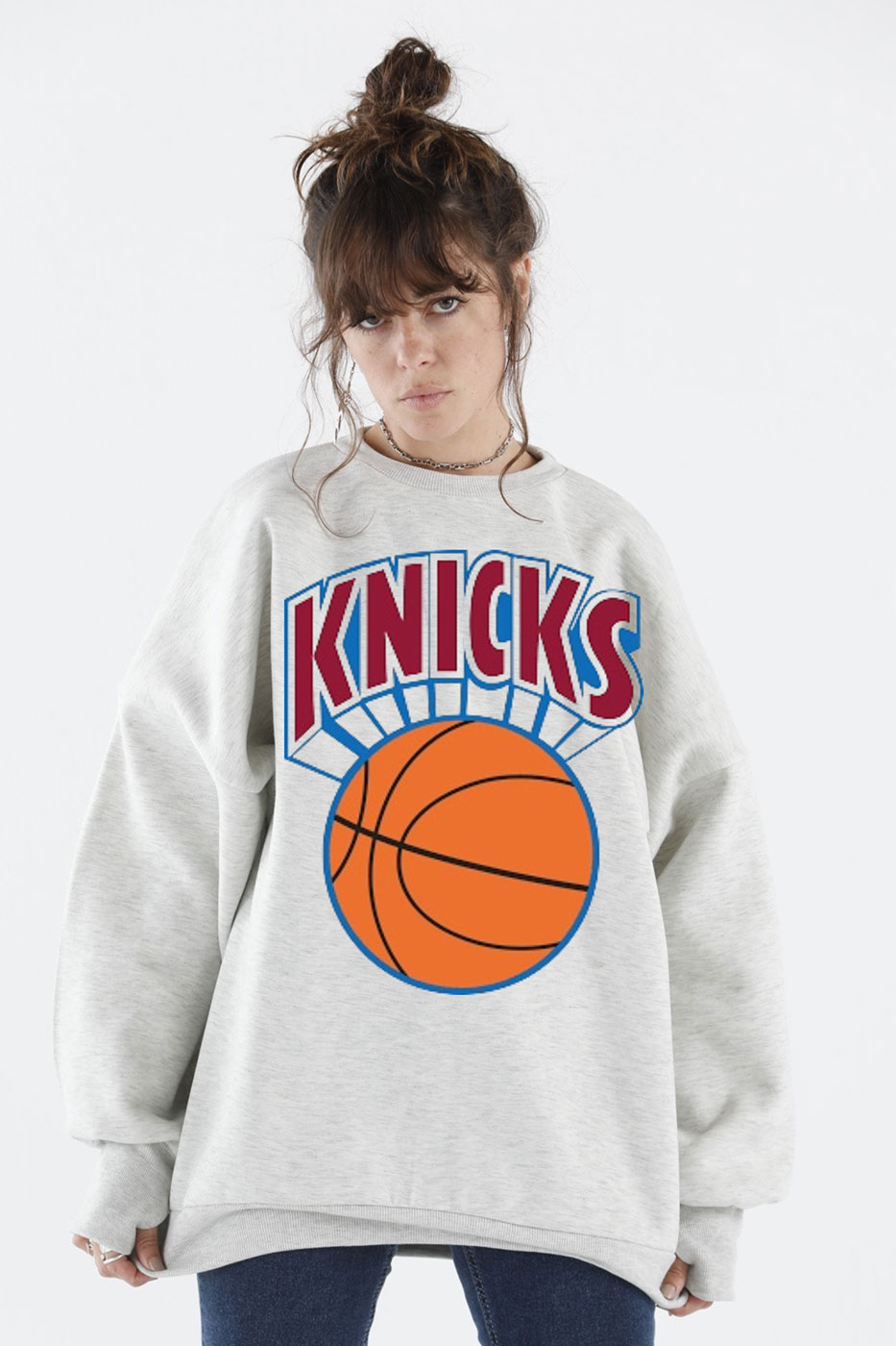 Knicks Crewneck In Grey | Shop From Dresscode in Egypt