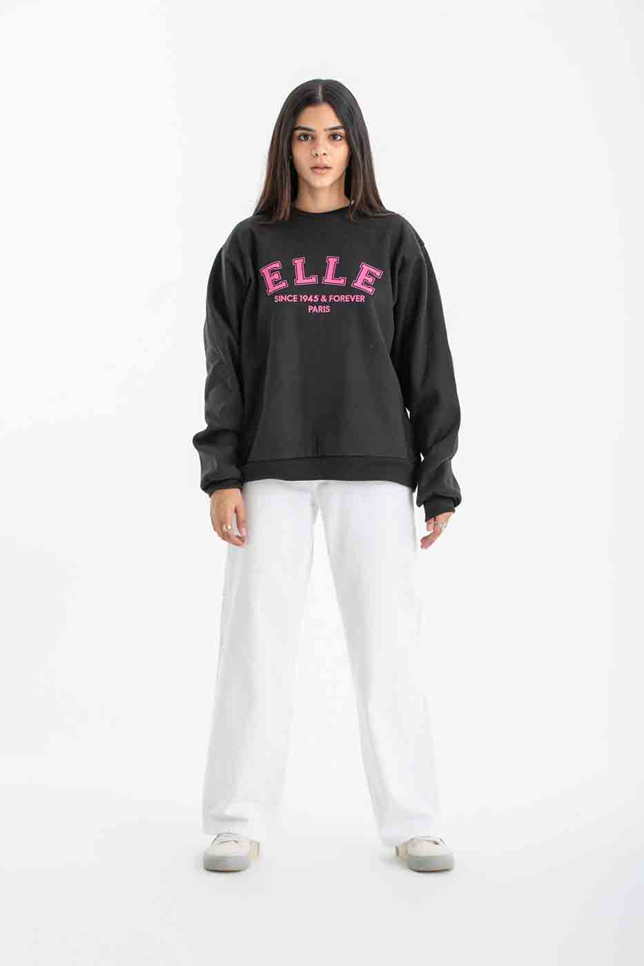 Elle Crewneck In Black | Shop Online From Dresscode in Egypt