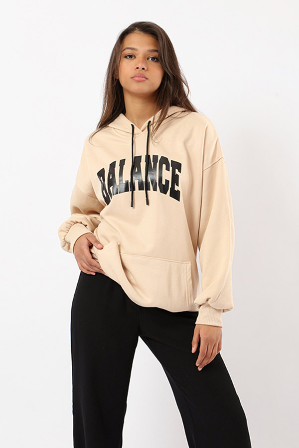 Balance Hoodie In Beige From Dresscode in Egypt