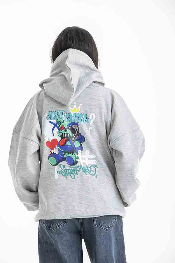 graffiti hoodie in grey From Dresscode in Egypt